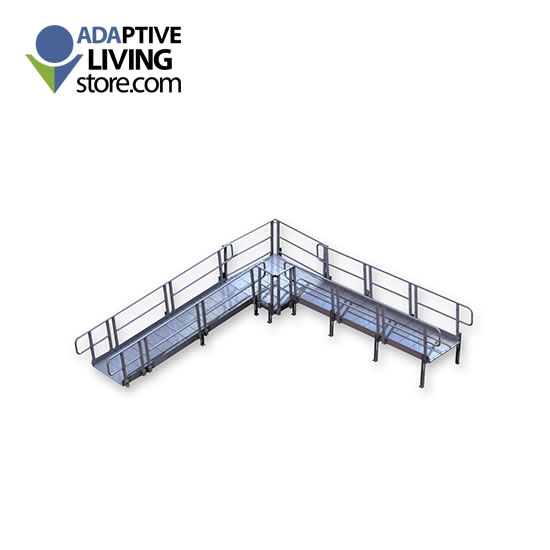 PVI Aluminum Modular XP Ramp to Turn Platform to Ramp Kit 4