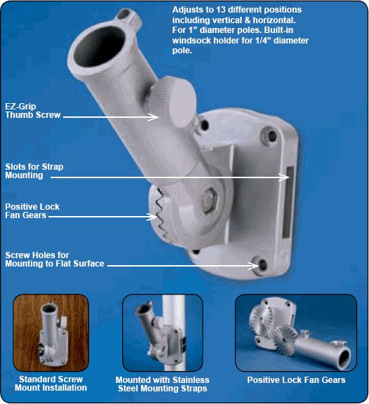 ultimate adjustable flagpole bracket