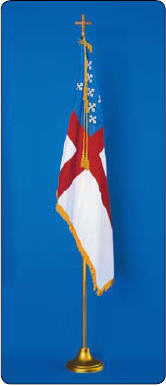 Deluxe Episcopal Flagpole/Flag Sets – American Flagpoles and Flags ...