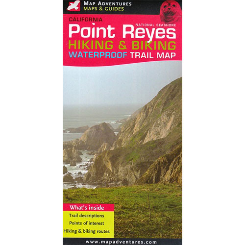 Point Reyes National Seashore Waterproof Map | Hiking, Biking, Kayaking ...