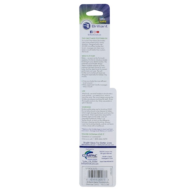 Brilliant Baby Toothbrush by Baby Buddy