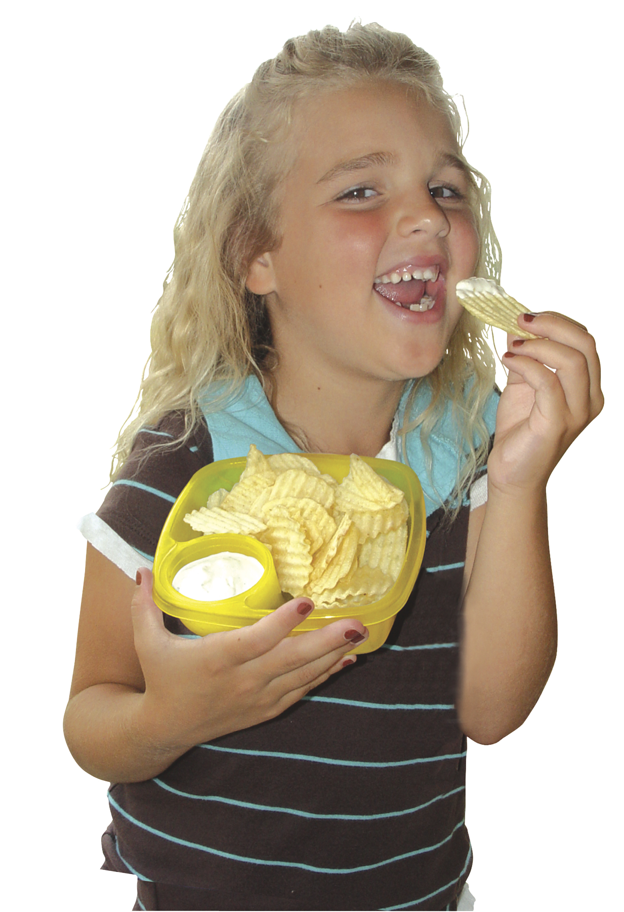 Take A Dip 2 Side Food Storage Lunch Snack Container 2oz Dip Section ...