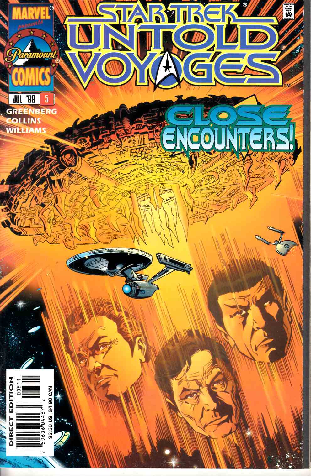 Star Trek Untold Voyages #5 Near Mint (9.4) [Marvel Comic ...