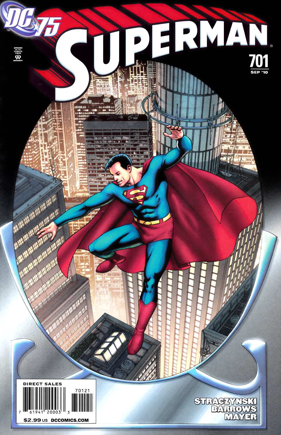 Superman #701 Cassaday 75th Anniversary Variant Cover Near Mint (9.4 ...
