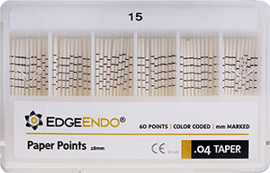 EdgeEndo Paper Points™ Our paper points come, in all the standard sizes ...