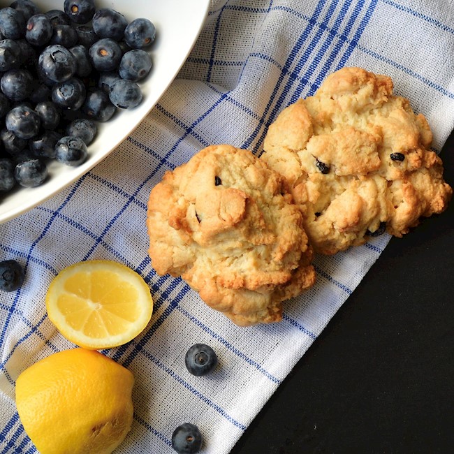 Lemon Blueberry Tin of Scones for Shipment