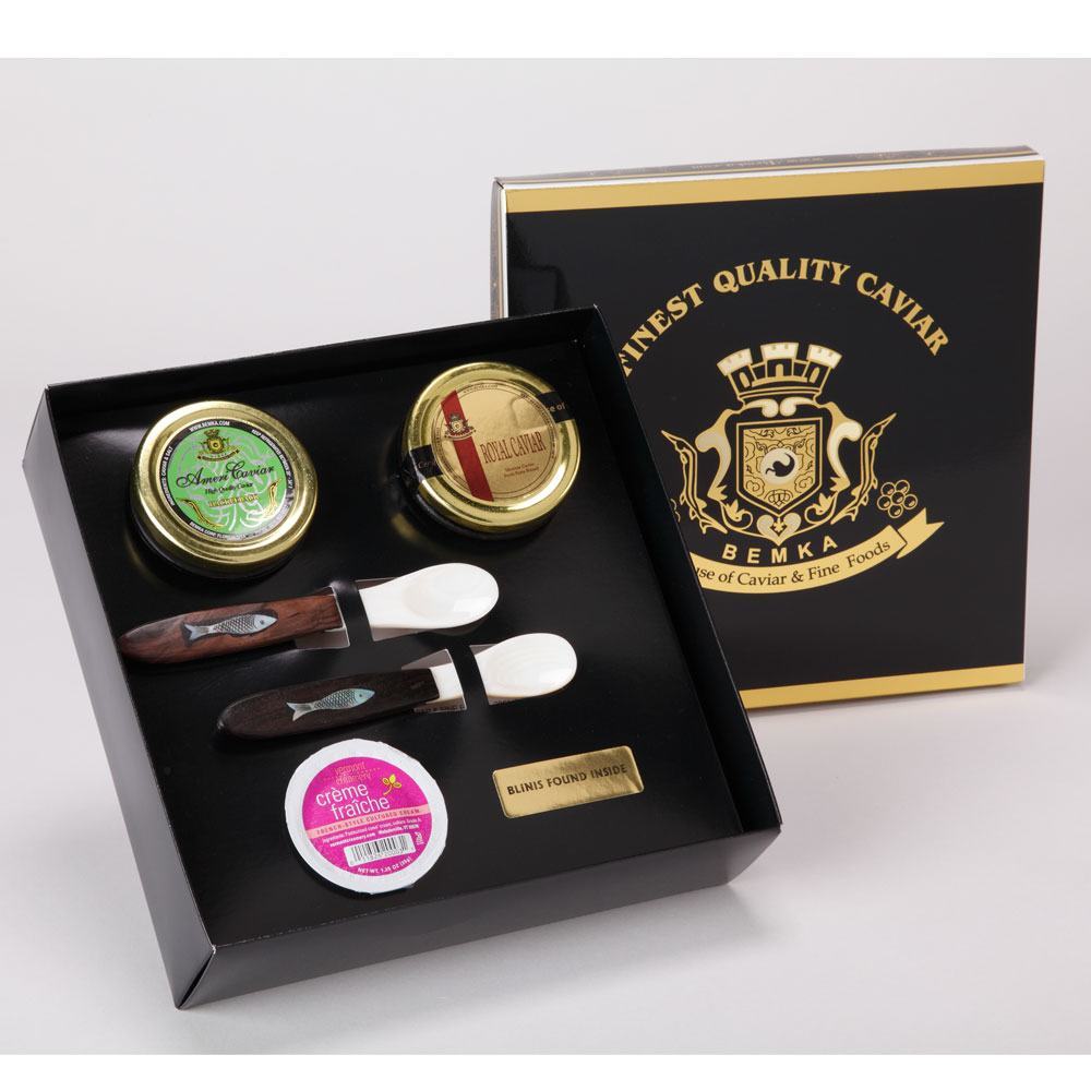CLASSIC CAVIAR GIFT BOX DUO – House of Caviar and Fine Foods Online Store