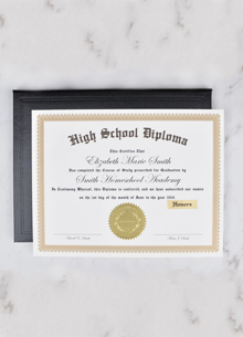Personalized Homeschool High School Diploma | Graduation Supplies | HSLDA Store