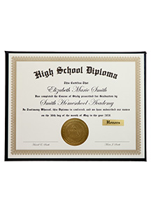 Personalized Homeschool High School Diploma | Graduation Supplies ...