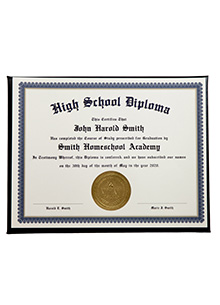 Personalized Homeschool High School Diploma | Graduation Supplies ...