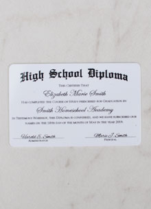 Wallet Diploma | Graduation Supplies | HSLDA Store