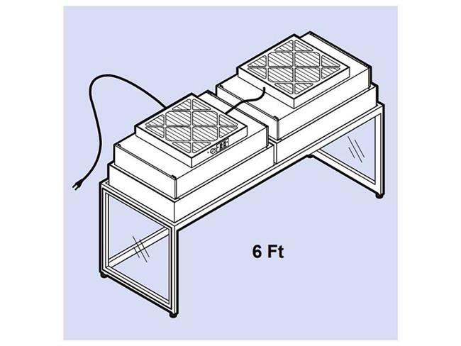 Table Top Laminar Flow Work Stations with Lights
