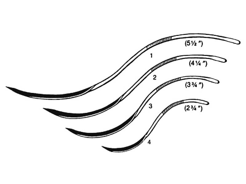 Double Curved Cutting Edge Post Mortem Suture Needles