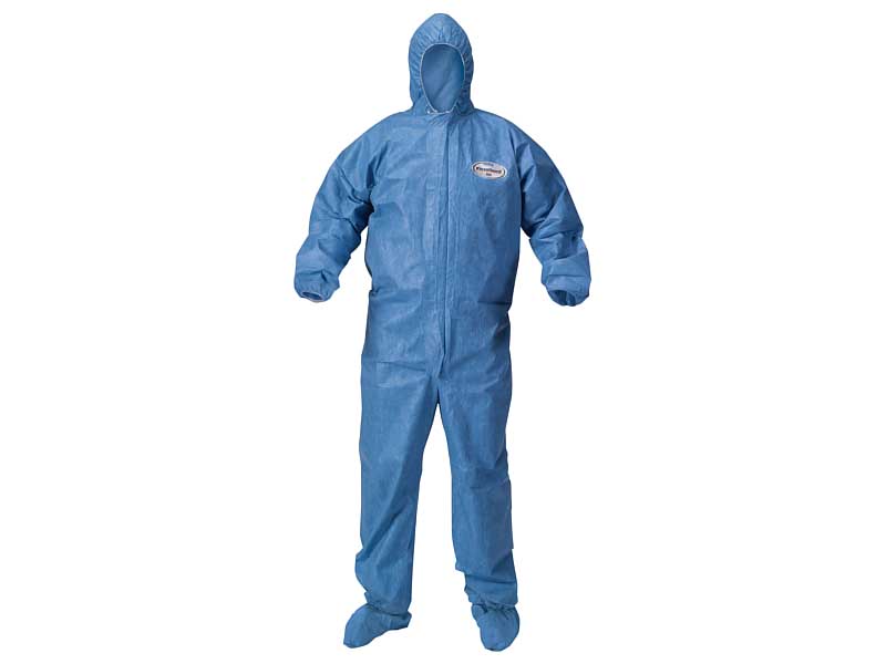 KleenGuard A60 Bloodborne Pathogen & Chemical Splash Protection Zipper ...