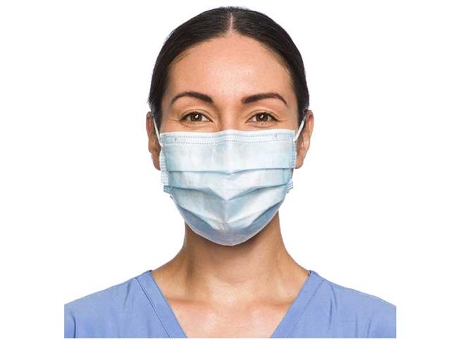 Yellow Pleat-Style with Earloops Procedure Mask