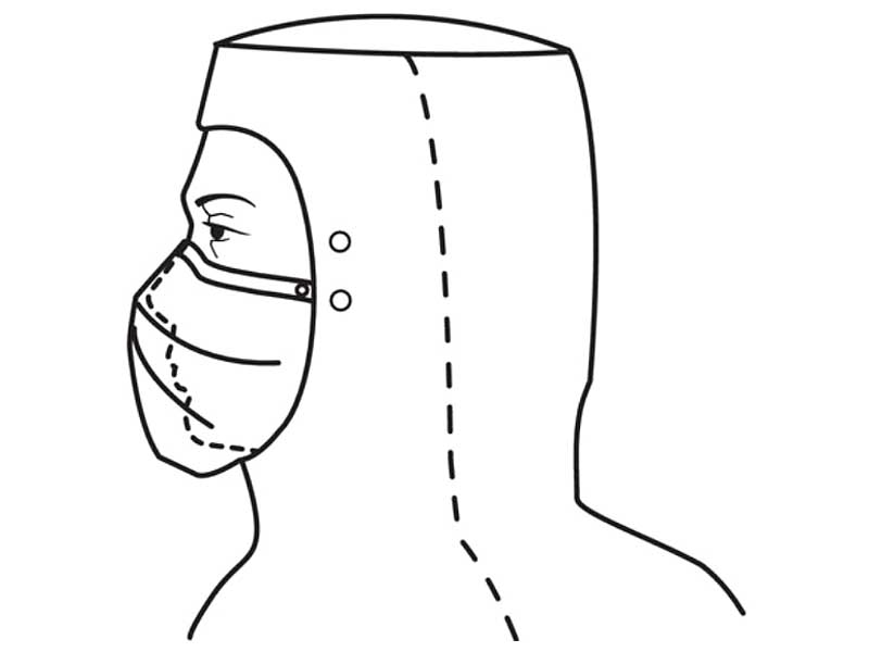 White KimTech Pure M7 Face Veil