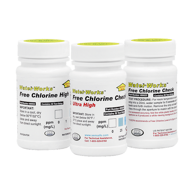 SenSafe® Free Chlorine Test Strips - 0 to 120 ppm – Integra Clear Co ...