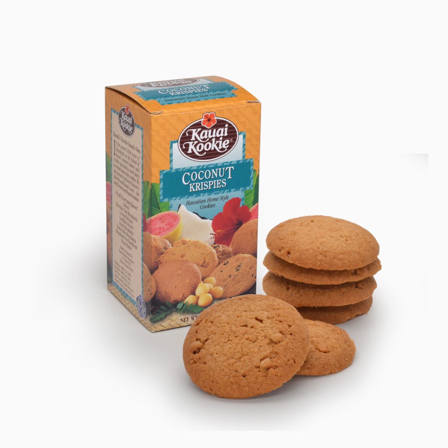 Classic Coconut Krispies Cookies 4.5 oz – Kauai Kookie Online Store