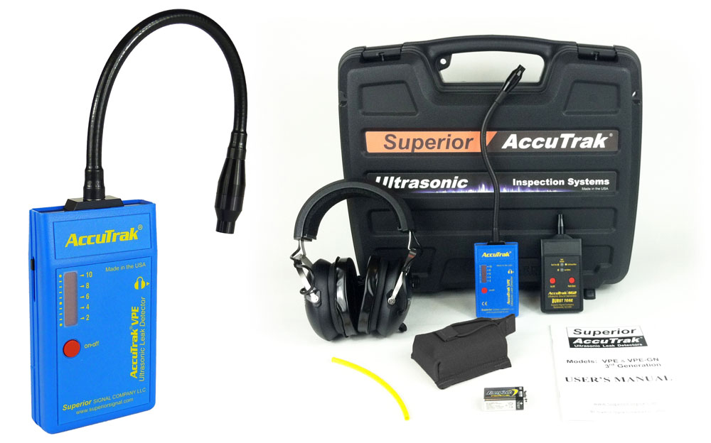 AccuTrak® VPE-GN Ultrasonic Leak Detector--Pro-Plus Kit with GooseNeck ...