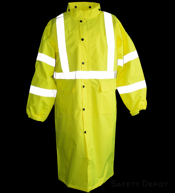 650C-3 Hi Visibility Orange Rain Coat Class 3