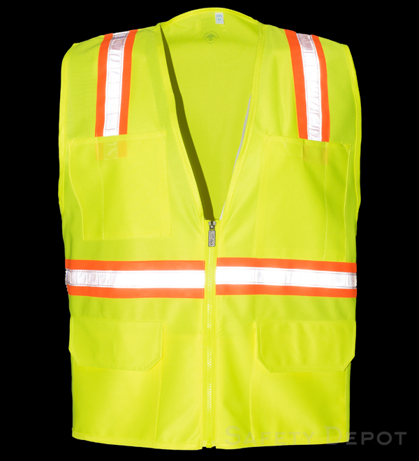 8048A Safety Yellow Safety Vests with Multi-pockets