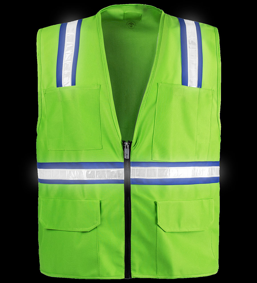 Light Green Reflective Safety Vest 1955A-LTGreen