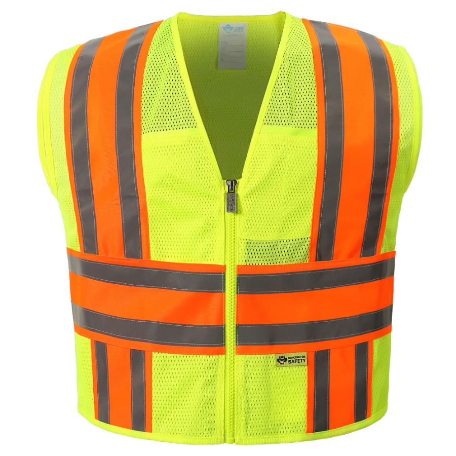 MN521C-2 Yellow Mesh Reflective Vest