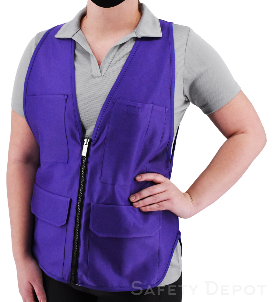 LADIES sAFETY vESTW38B-PRP Women's Purple Safety Vest