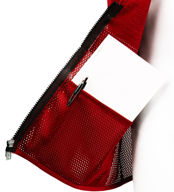 Red Hi Visible Mesh Safety Vest MSD1001RD