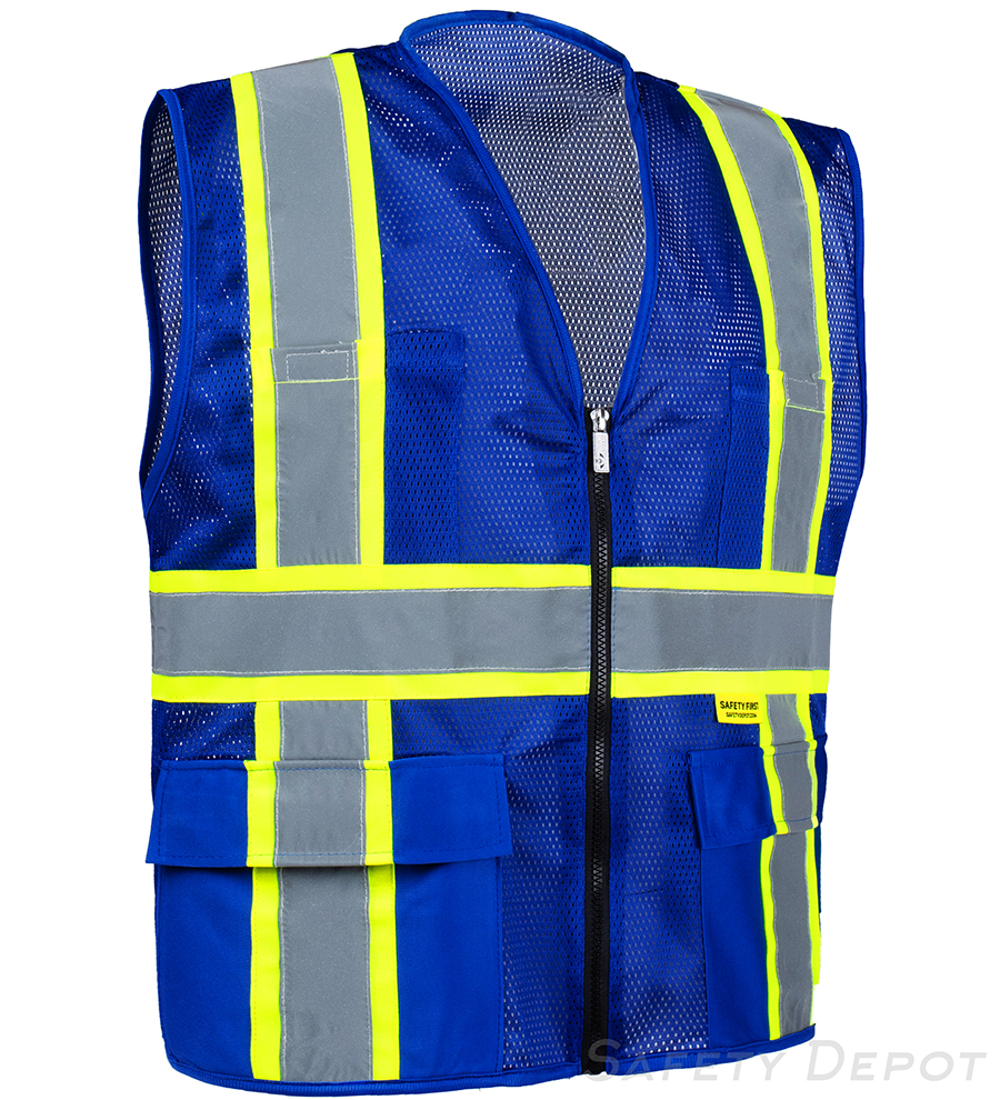 Professional Royal Blue Mesh Safety Vest MP40-RB