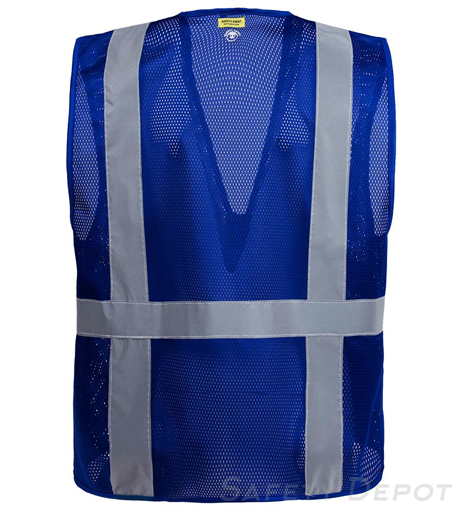 Royal Blue Hi Visible Mesh Safety Vest MSD1001RB