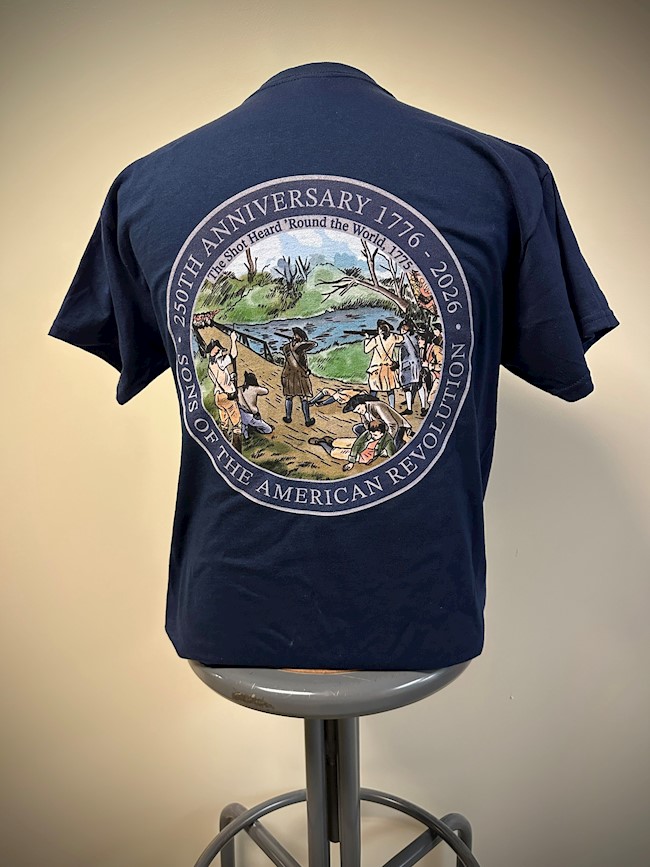 Shot Heard Around the World T -Shirt – Sons of the American Revolution ...