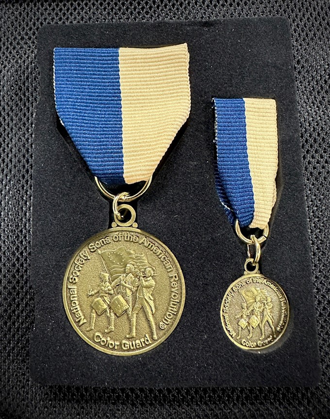 LARGE BRONZE COLOR GUARD MEDAL SET – Sons of the American Revolution ...