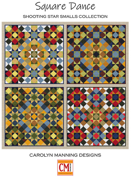 carolyn manning designs cross stitch shooting star smalls collection square dance cm designs