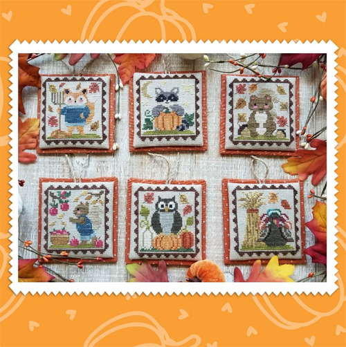 waxing moon designs cross stitch autumn littles #213 cross stitch