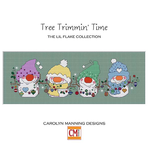 carolyn manning designs cross stitch lil flakes tree trimmin time ...