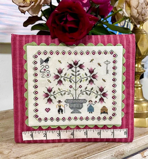 fox and rabbit designs cross stitch in my garden needlework fox and rabbit