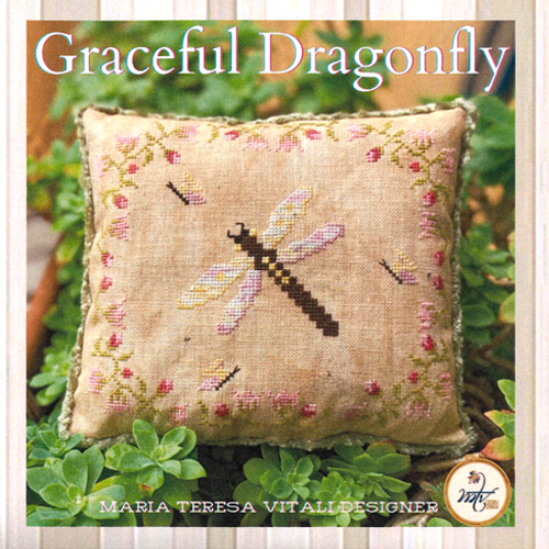 mtv designs cross stitch graceful dragonfly needlework