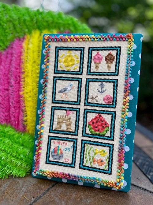 pickle barrel designs cross stitch summer stamp needlework