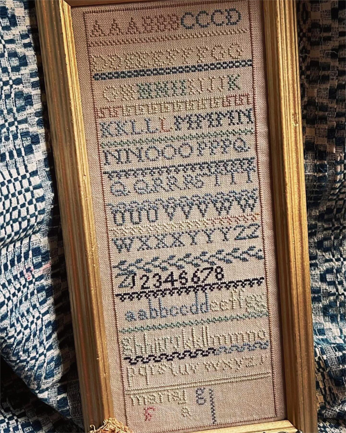 homespun elegance cross stitch reproduction sampler xiii maria a ...