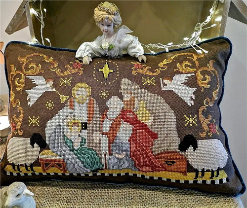 twin peak primitives cross stitch nativity needlework twin peaks