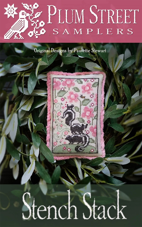 plum street samplers cross stitch stench stack skunks needlework ...