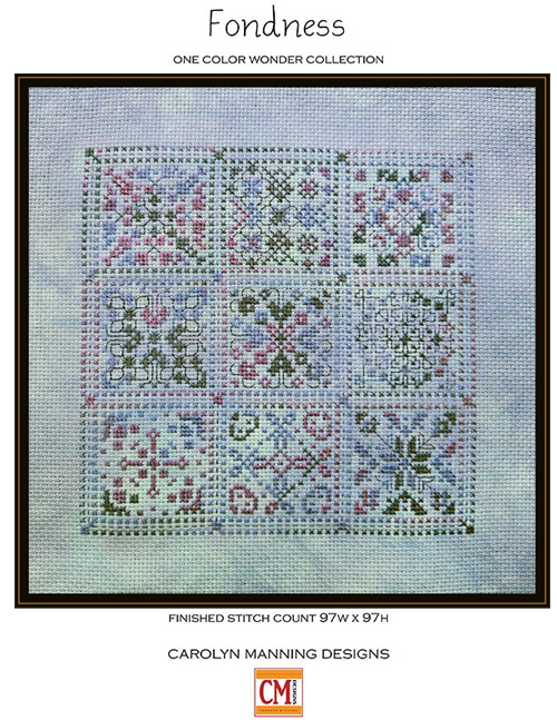 carolyn manning designs cross stitch one color wonder fondness cm ...
