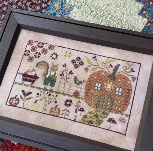blueberry ridge designs cross stitch tommy's pumpkin patch needlework ...