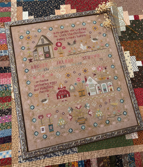 pansy patch quilts and stitchery cross stitch the simple tranquility ...