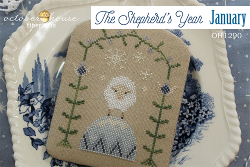 october house fiber arts cross stitch the shepherd's year january ...