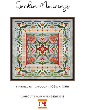 carolyn manning designs garden mornings cross stitch needlework cm ...
