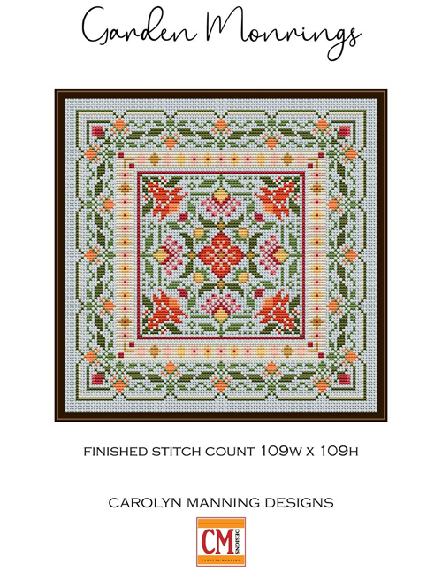 carolyn manning designs garden mornings cross stitch needlework cm ...