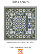 carolyn manning designs first snow cross stitch needlework cm designs ...