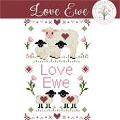 anabella's cross stitch in my hoop love ewe needlework embroidery